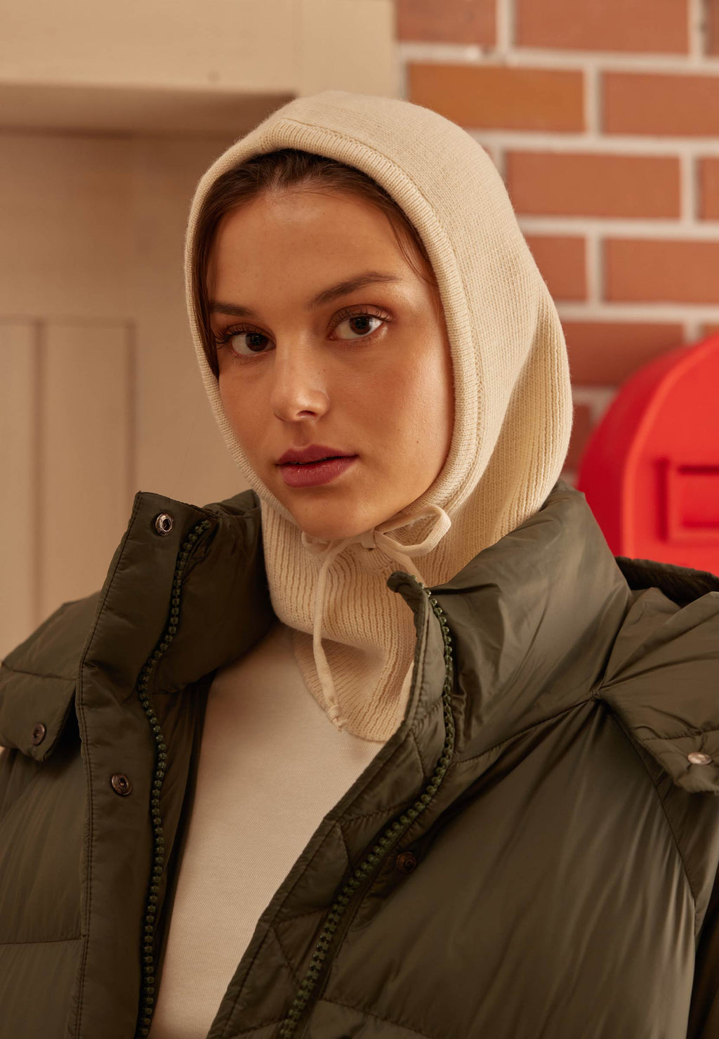 Adjustable Knit Balaclava Beige – Fresh Scarfs Co.